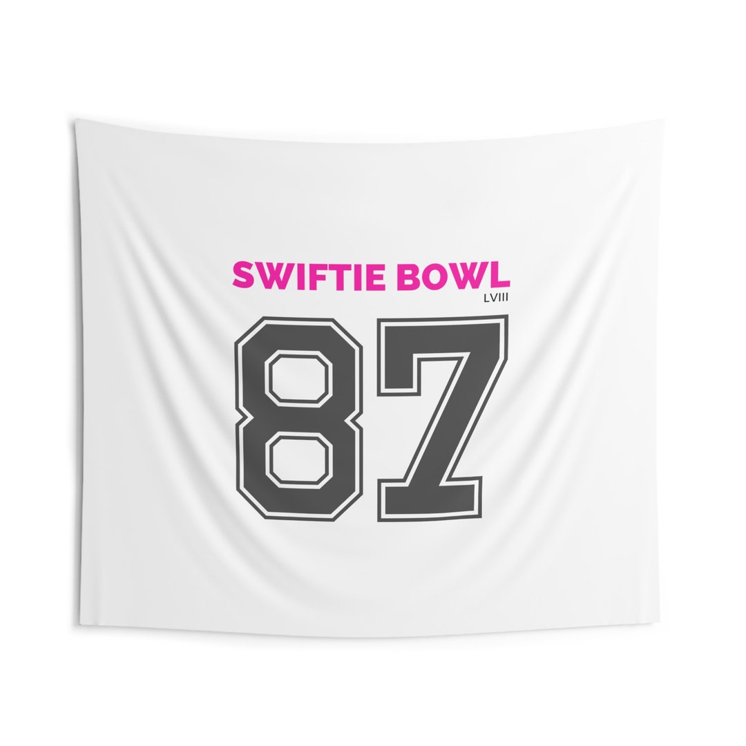 Taylor Swift Superbowl Swiftie Bowl 87 Indoor Wall Tapestries, Taylor ...