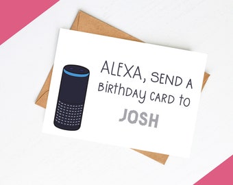 Alexa Happy Birthday Card - Etsy