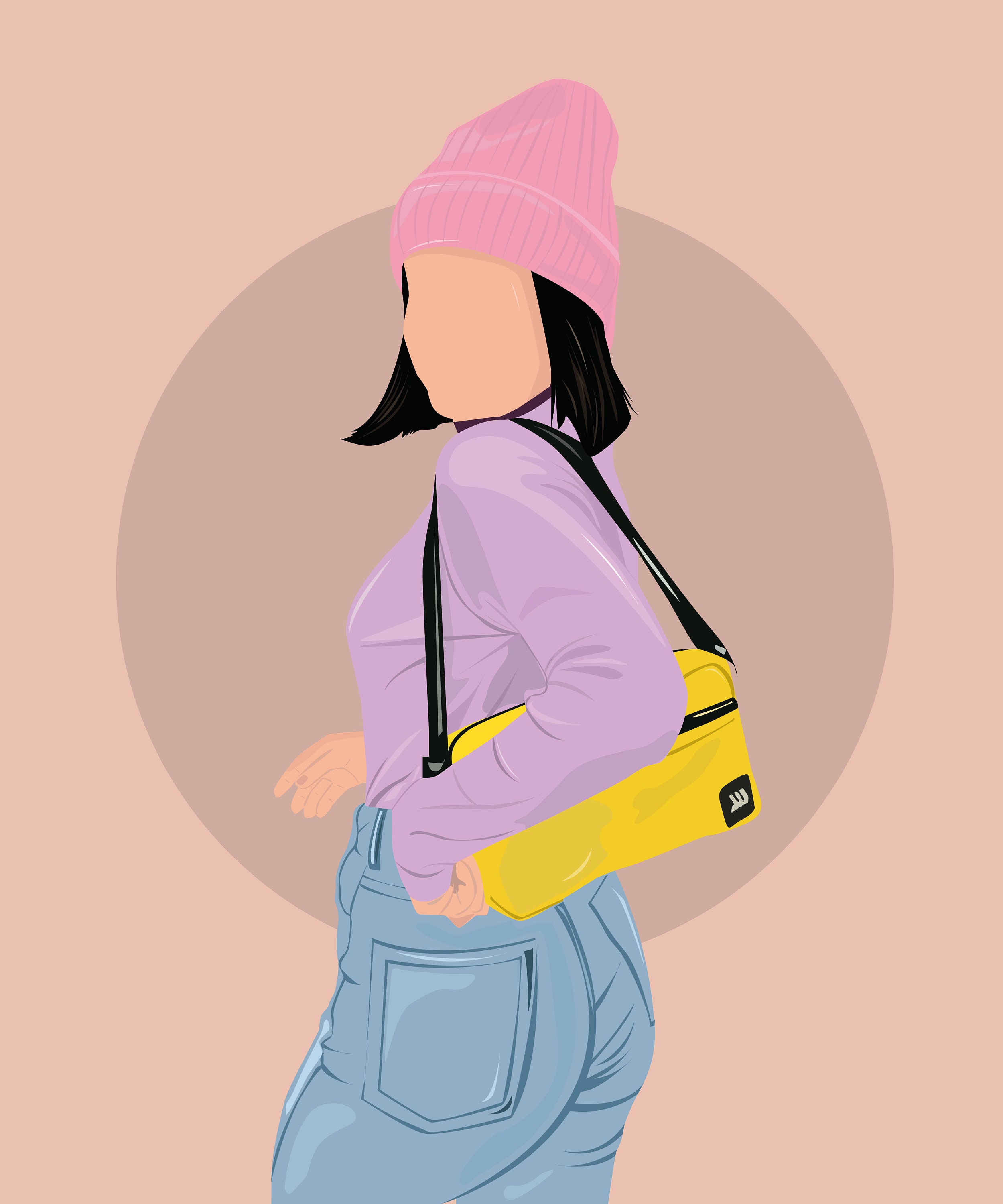 Custom 1 Person Illustration Portrait Custom Illustration Digital ...