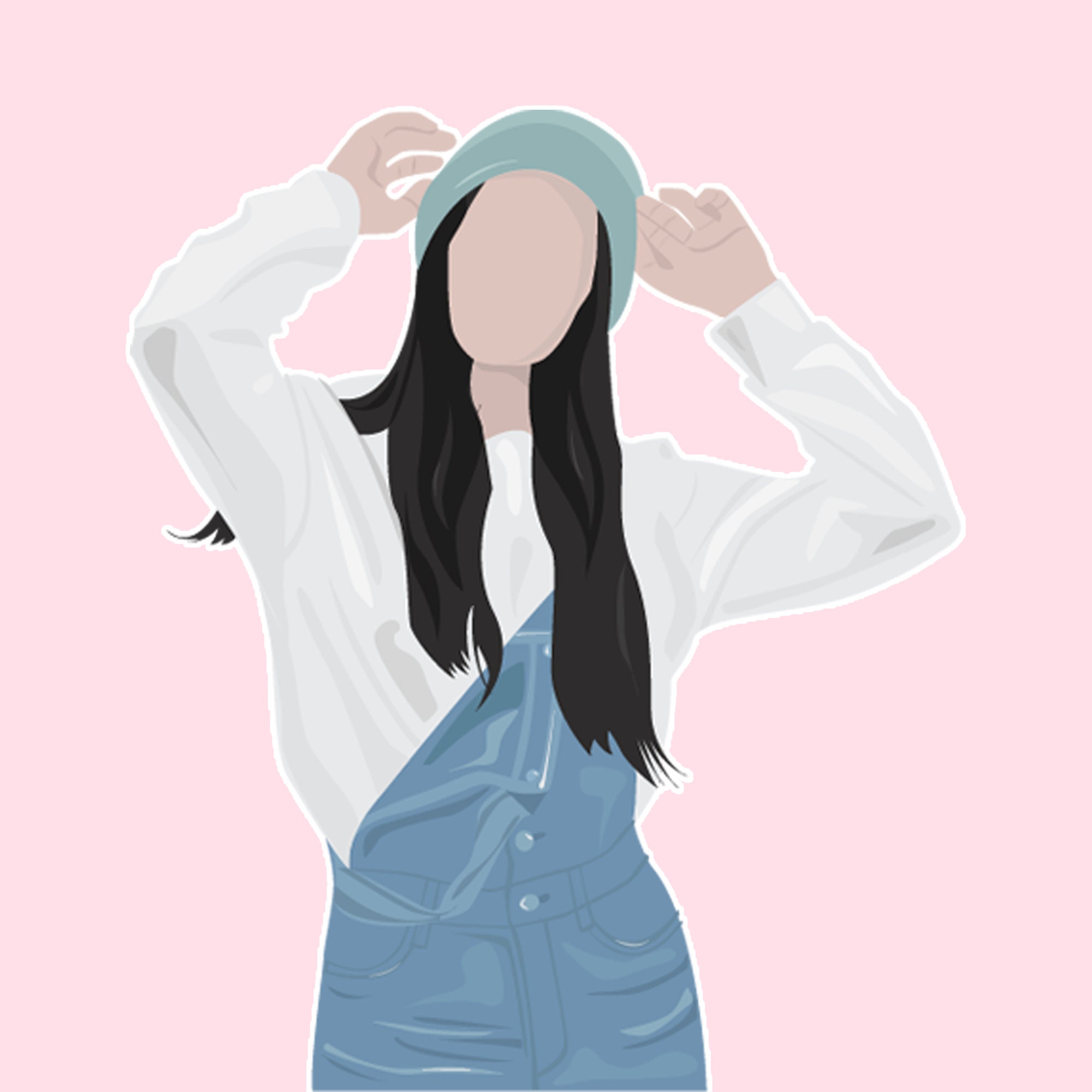 Custom 1 Person Illustration Portrait Custom Digital - Etsy