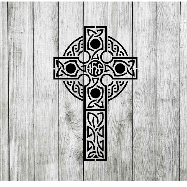 Celtic Cross Stencil - Etsy