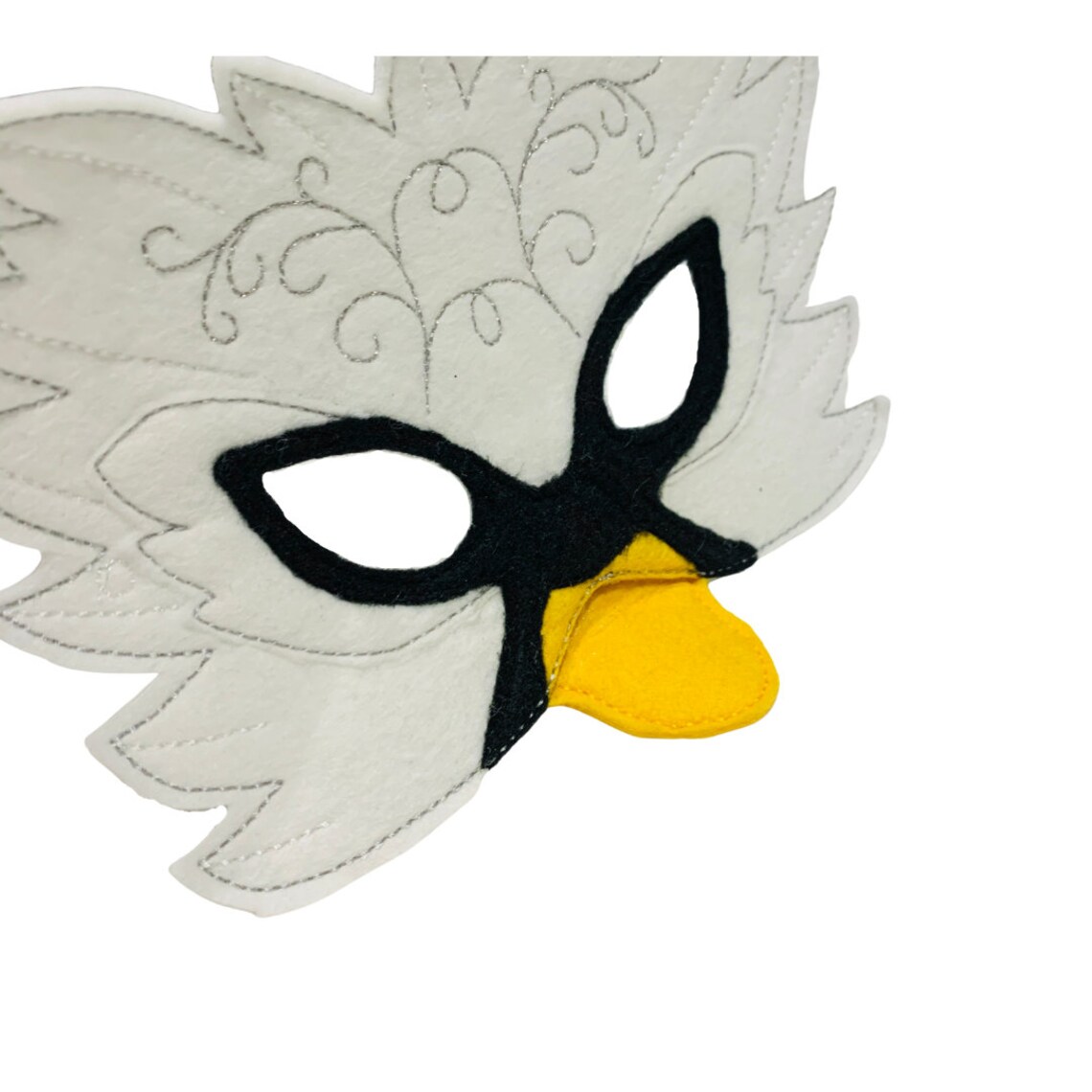 Swan Face Mask Kids Play Costume Bird Mask Swan Costume | Etsy