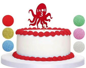 Octopus Cake Topper - Etsy
