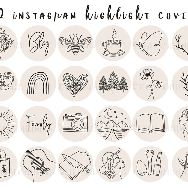 Highlight Covers - Etsy