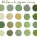 Green Instagram Highlight Covers 20 Green Paint Stroke Icons Painted ...