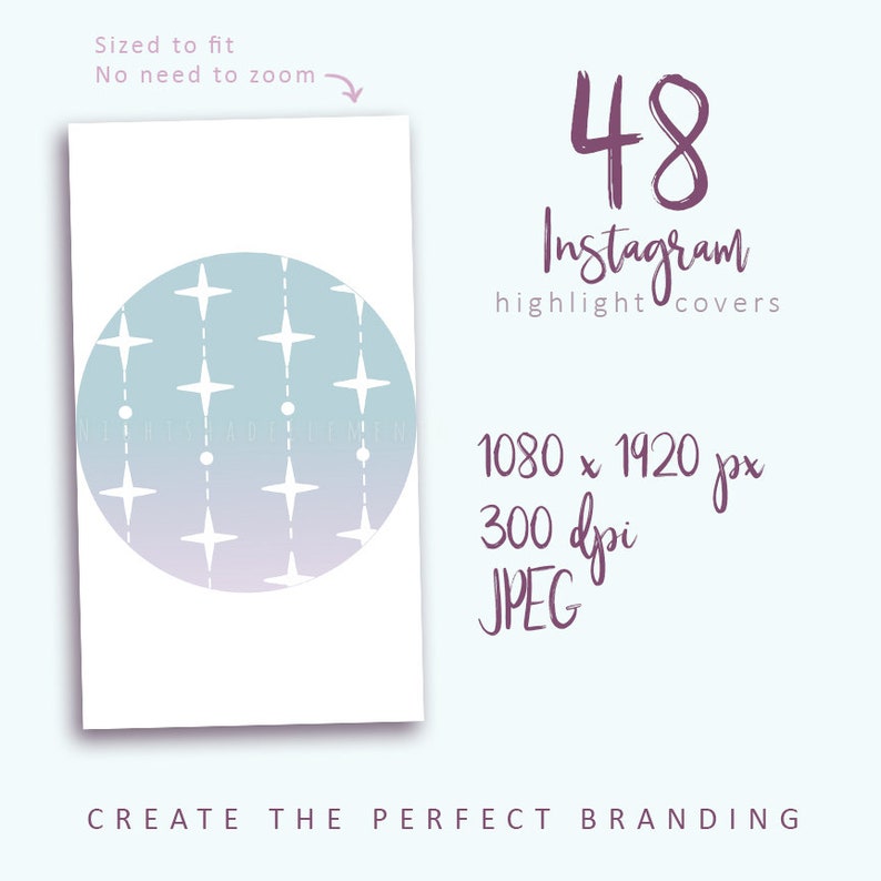 48 Celestial Instagram Highlight Cover Icons Galaxy Lunar Moon ...