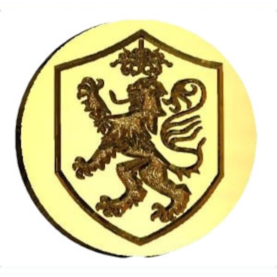 Medieval Lion Shield Wax Seal Stamp | Sealing Wax Stamp | Wax Stamp ...
