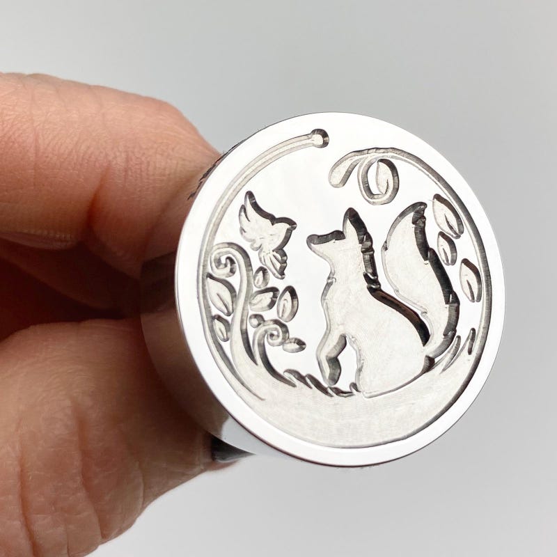Fox Stamp - Etsy