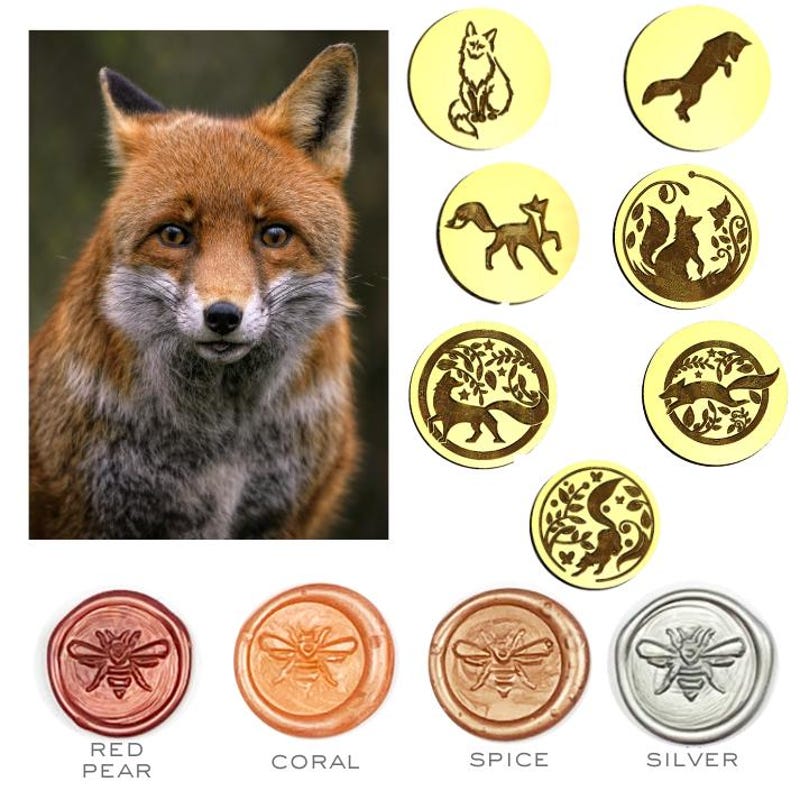 Fox Stamp - Etsy