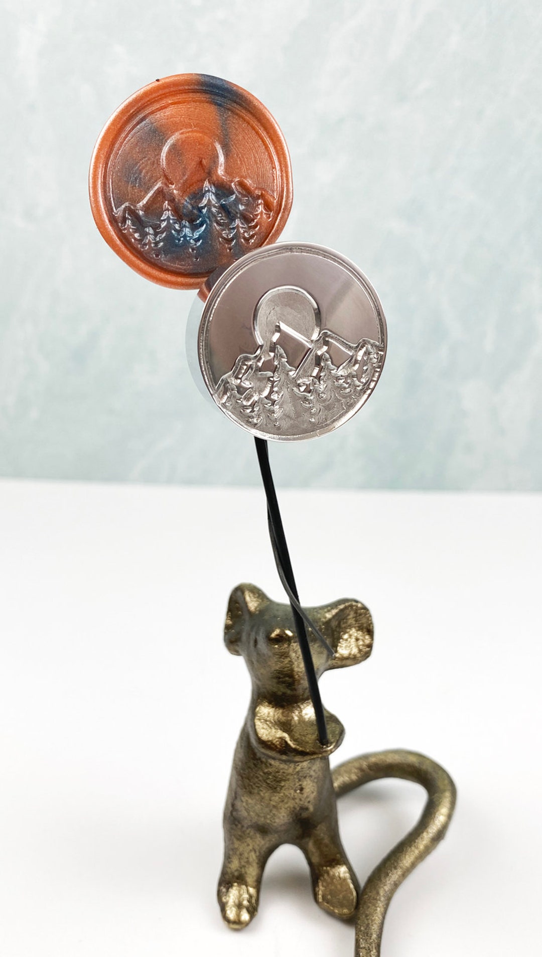 The Cascade Mountains + Sun/moon Wax Seal Stamp | Sealing Wax Stamp ...