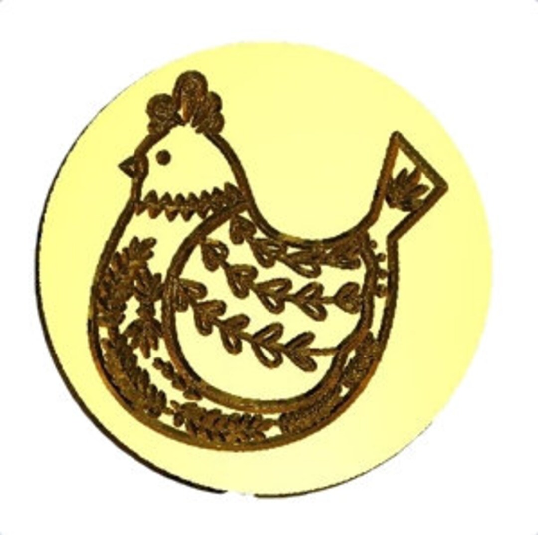 Folk Art Hen Wax Seal Stamp Sealing Wax Stamp Wax Stamp Sealing Stamp ...