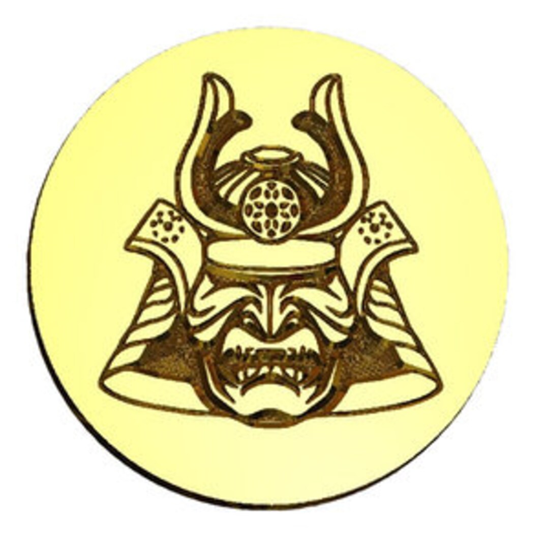 Samurai Helmut Wax Seal Stamp | Sealing Wax Stamp | Wax Stamp | Sealing ...
