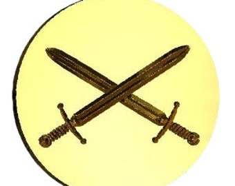 Crossed Swords Stamp - Etsy