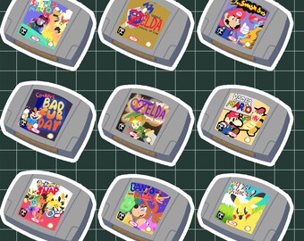 Nintendo 64 Game Stickers - Etsy
