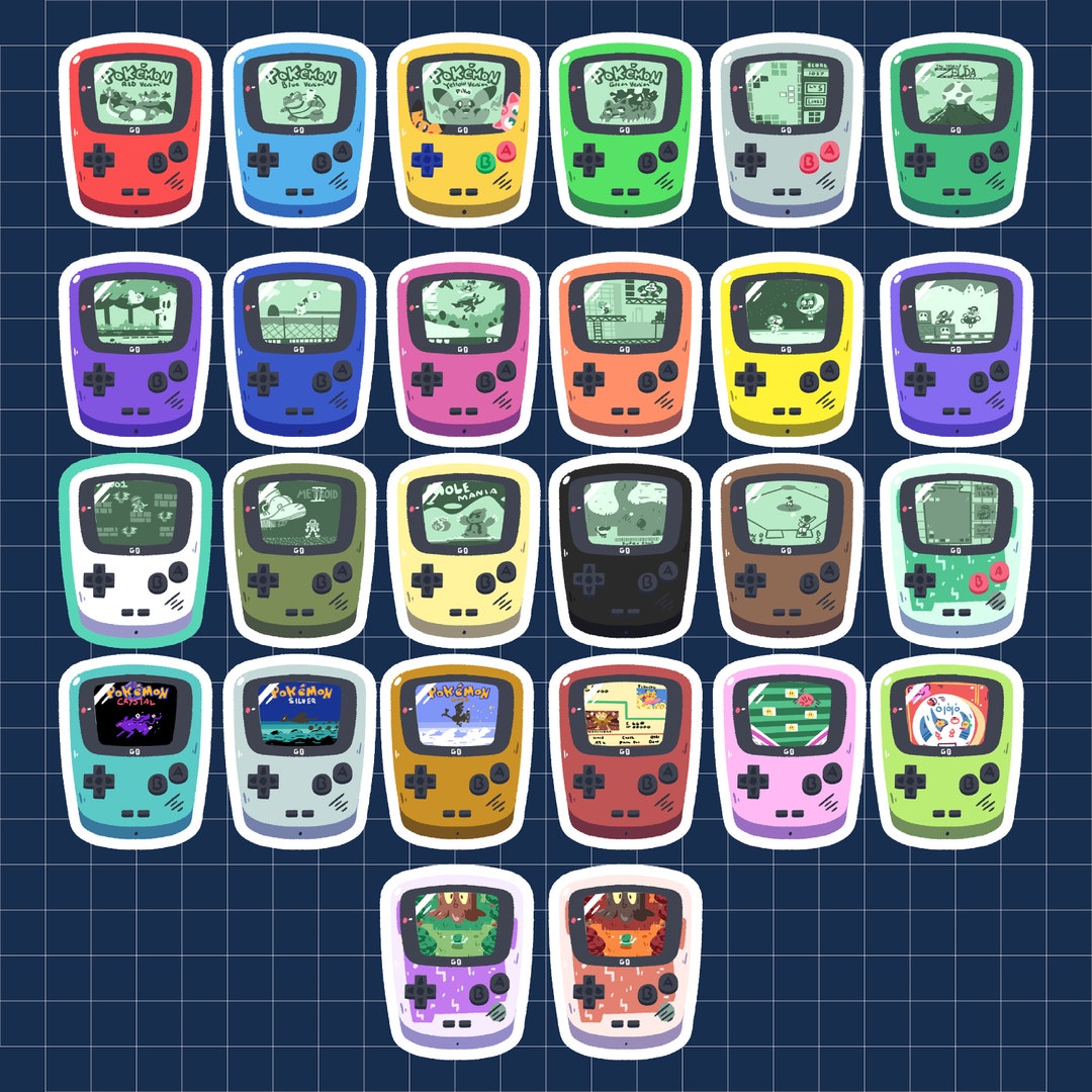 Gameboy Stickers- Nintendo Sticker | Great Gift, High Quality ...