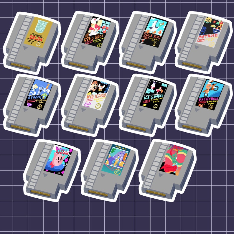 Nintendo NES Stickers Nintendo Stickers Great Gift High - Etsy