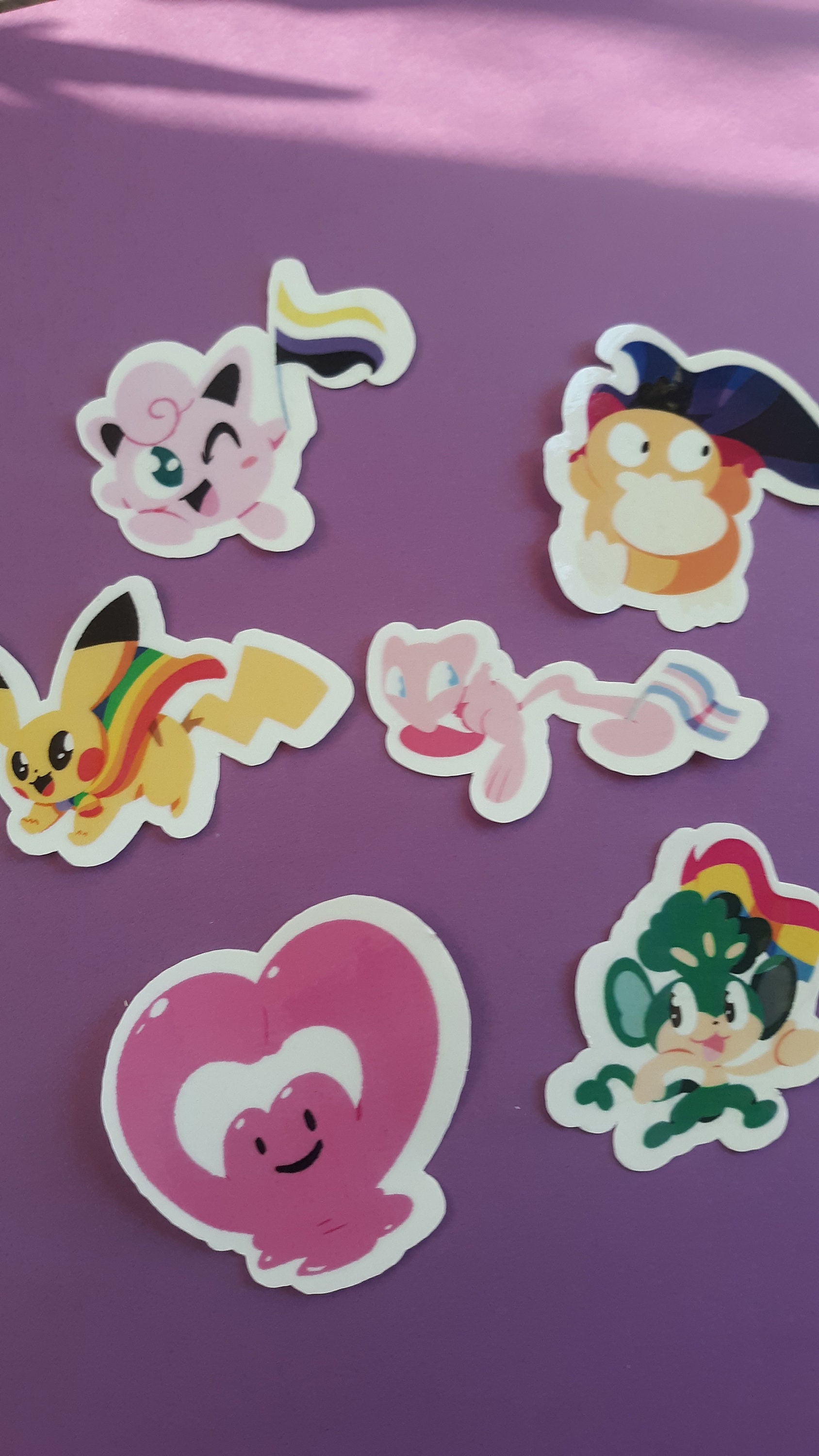 Poke Pride Stickers 6 Pack Pokemon Sticker Waterproof - Etsy