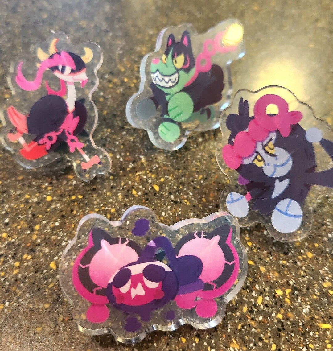 Loyal 3 Pin Set Cute Pin, Munkidori, Okidogi, Fezandipiti, Pokemon ...