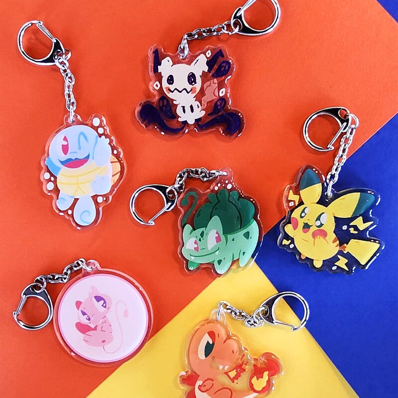 Pikachu Resin Keychain - Etsy