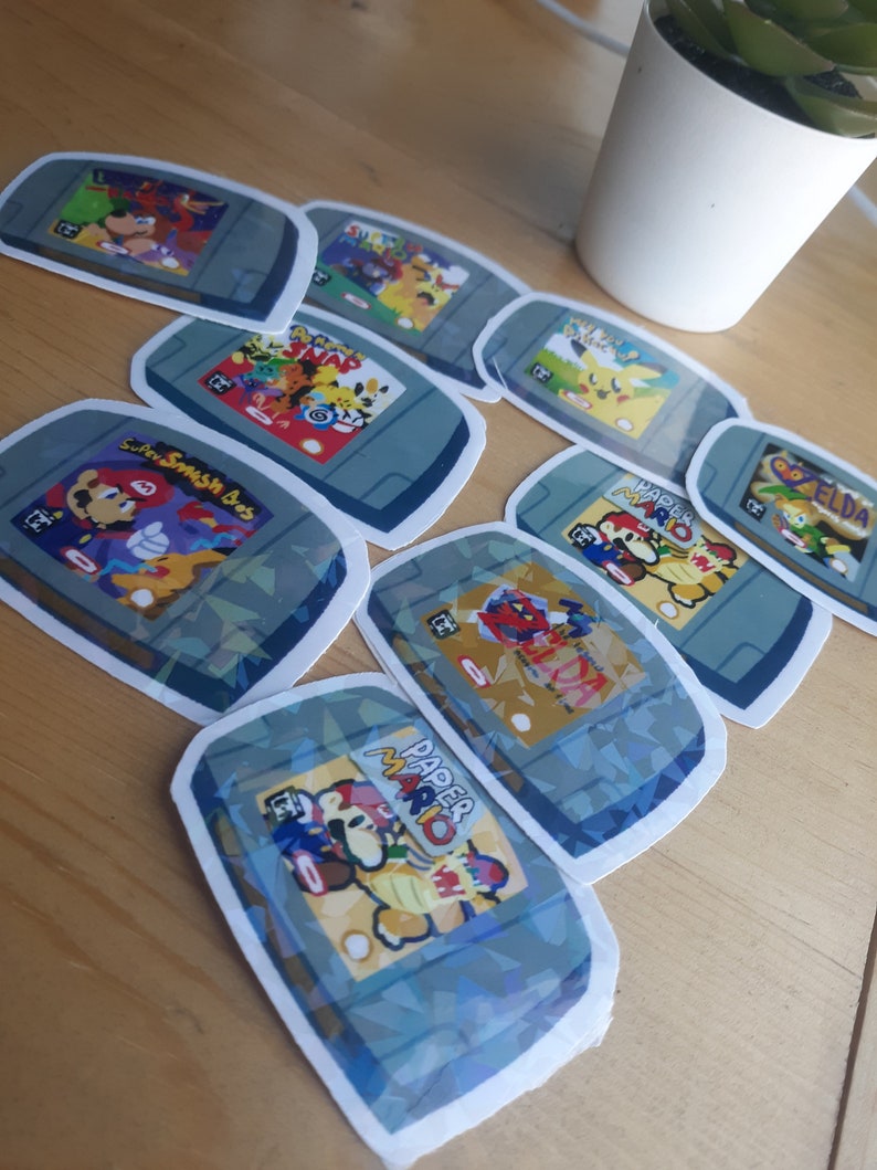 Nintendo 64 Stickers Nintendo Stickers Great Gift High - Etsy