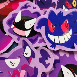 Gengar Line Sticker Pack Pokemon Sticker High Quality - Etsy