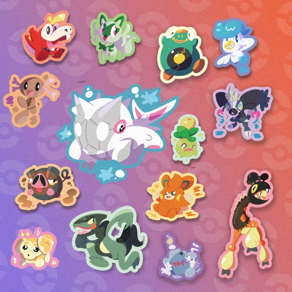 Scarlet and Violet Stickers - Etsy