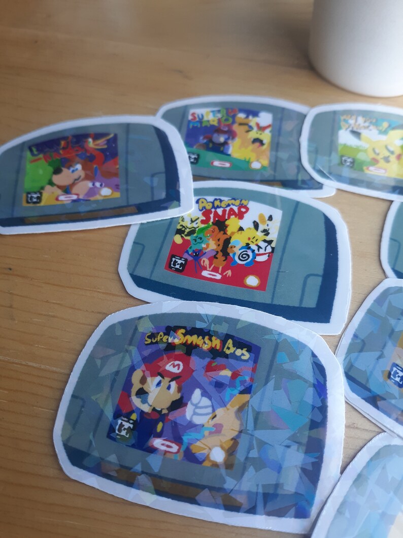Nintendo 64 Stickers Nintendo Stickers Great Gift High - Etsy