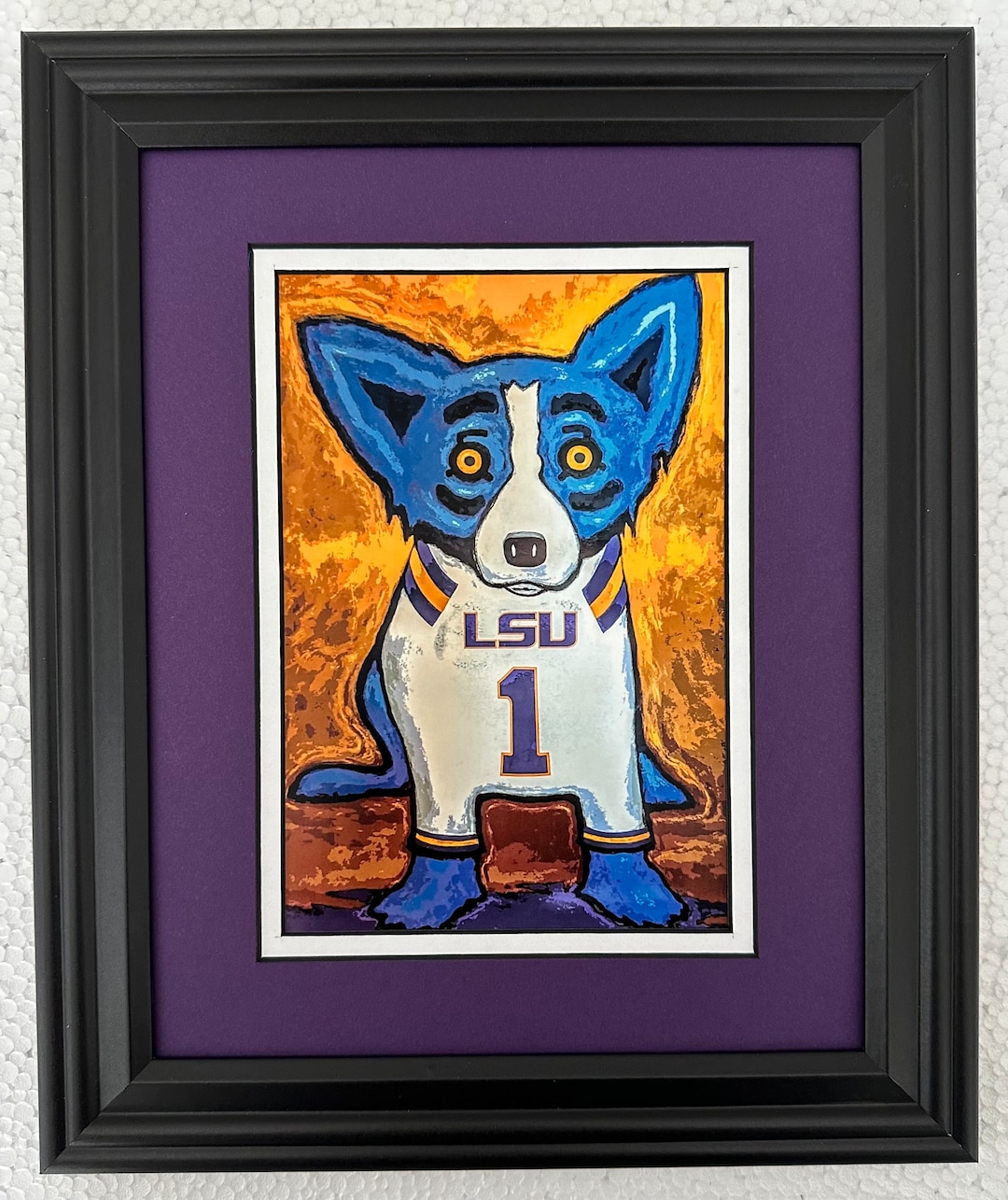 George Rodrigue's Blue Dog “ A Number One Fan “ LSU Postcard ...