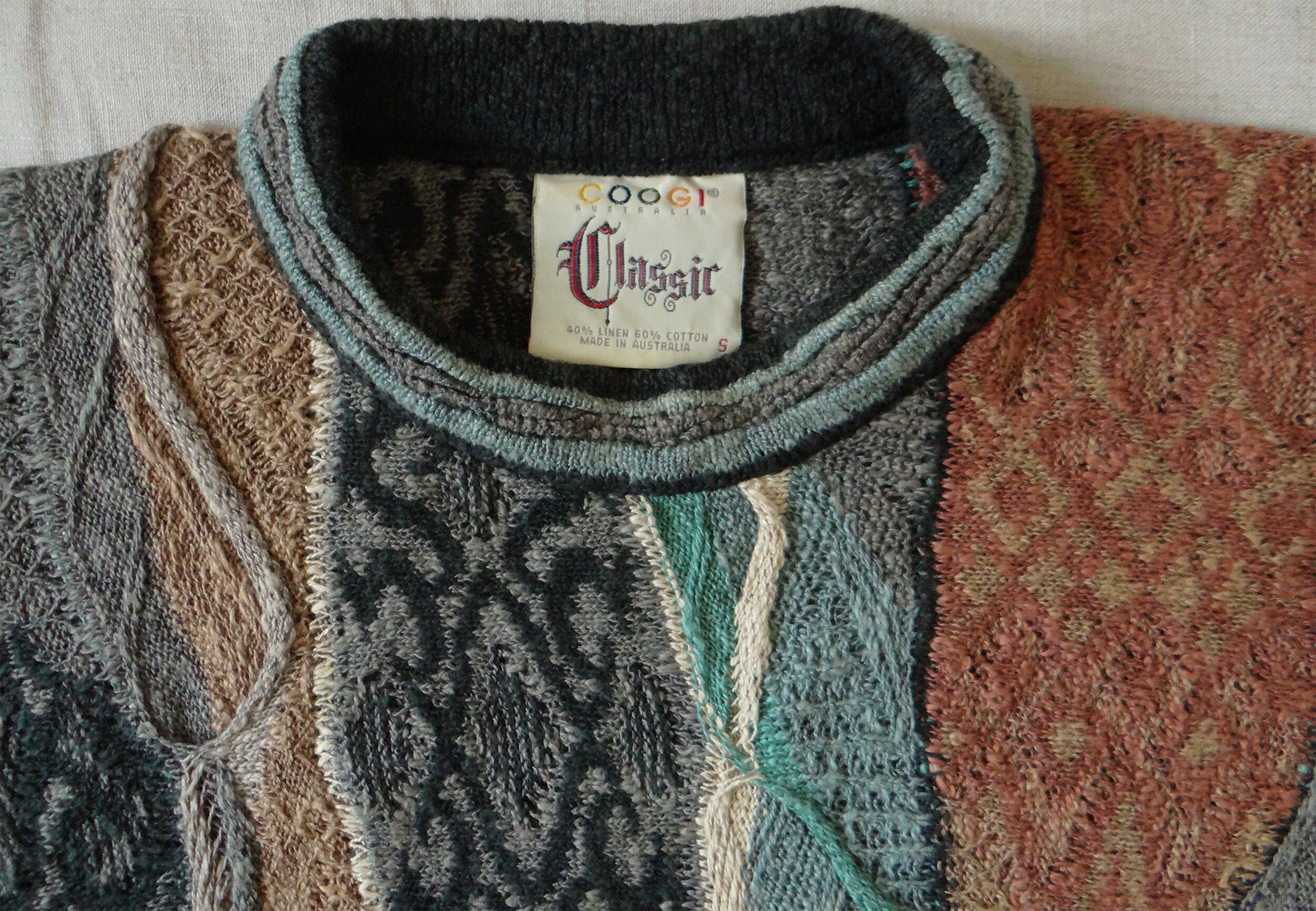 Coogi Classic Rococo Vaporwave Pattern Multicolor Sweater Knit - Etsy