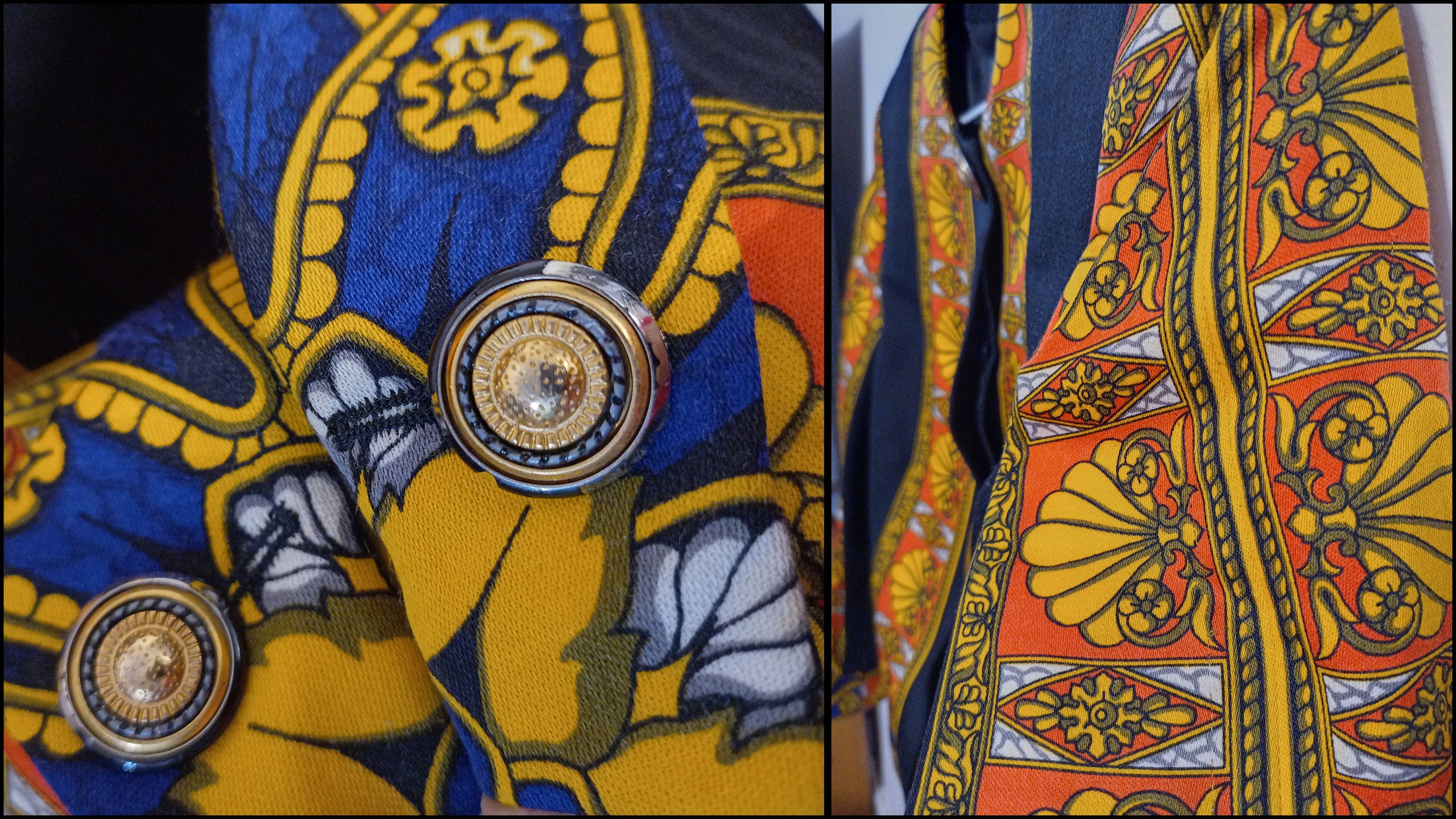 90s Gianni Versace ISTANTE Shell Flowers Meander Print Pattern - Etsy