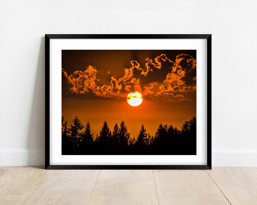 Sunset at Lake Tapps, Pierce County, Washington State - Etsy