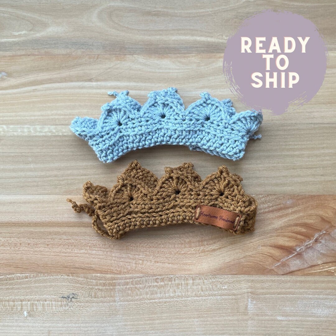 Minimalistic Crochet Crowns (ready to Ship) - Etsy