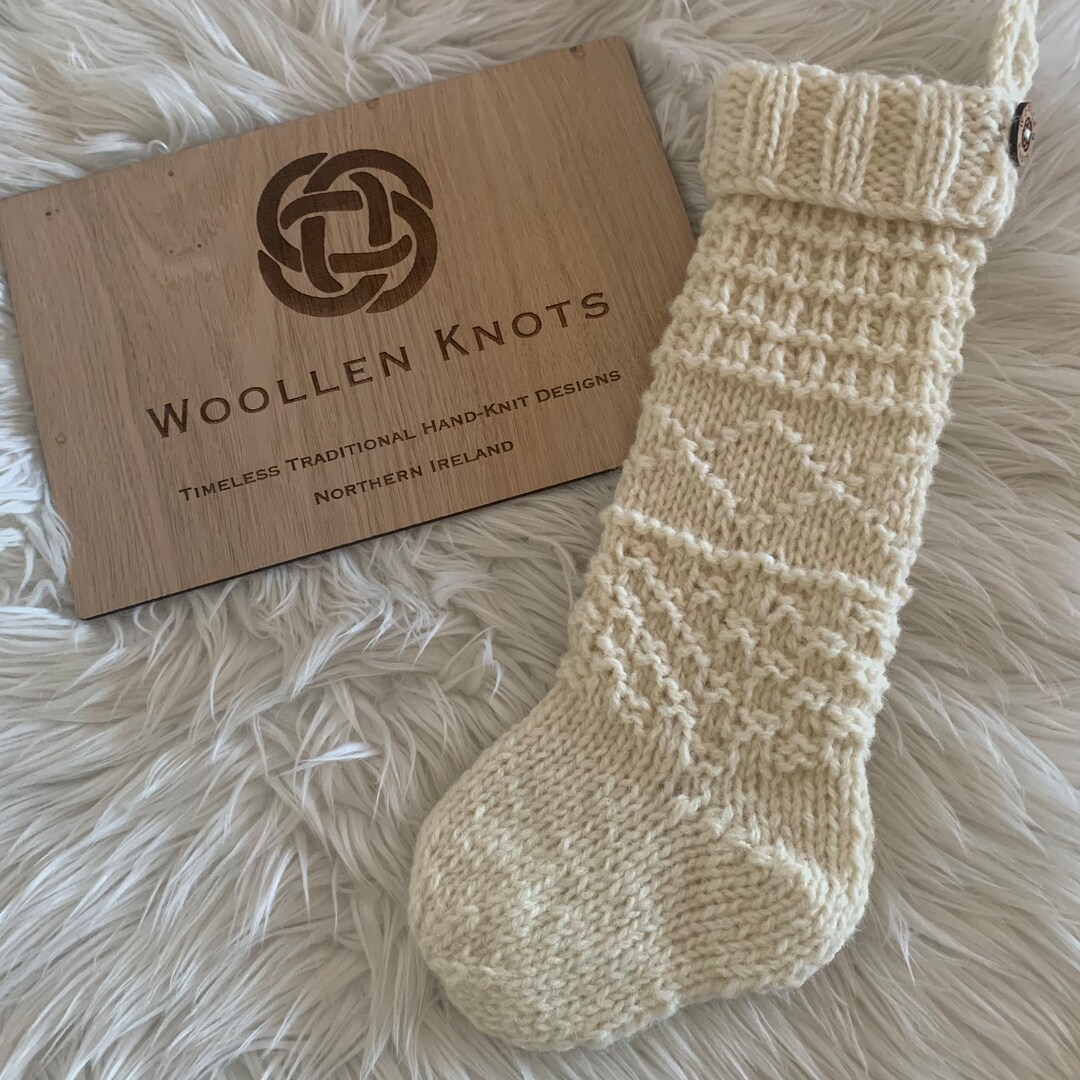 MADE to ORDER - CHUNKY - Heirloom Galway Wool Christmas Stocking ...