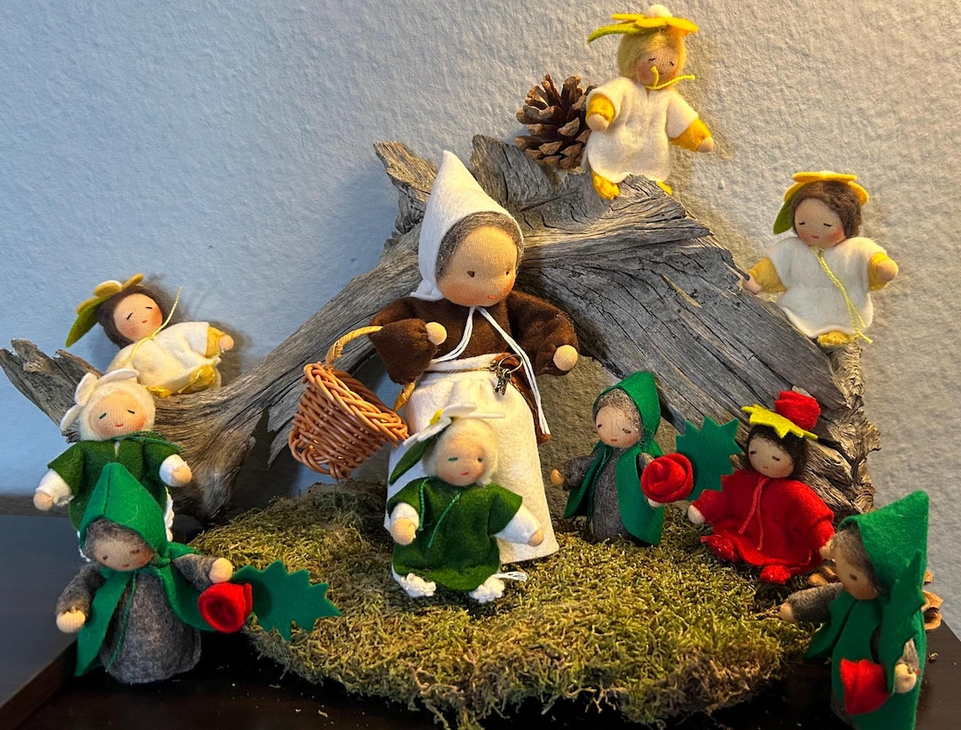 Root Children for the Seasonal Table - Bendable Dolls - Flower Children ...