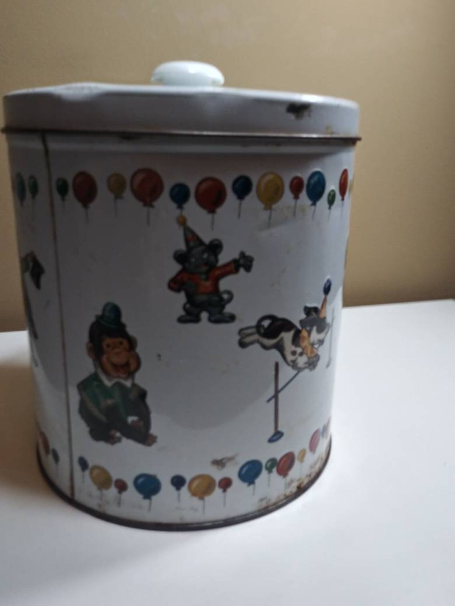 JL Clark Vintage Circus Storage Tin 1940s Circus Decor | Etsy