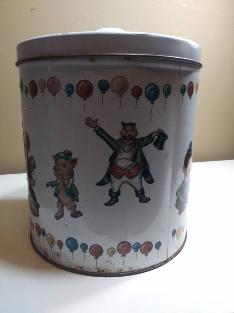JL Clark Vintage Circus Storage Tin 1940s Circus Decor | Etsy