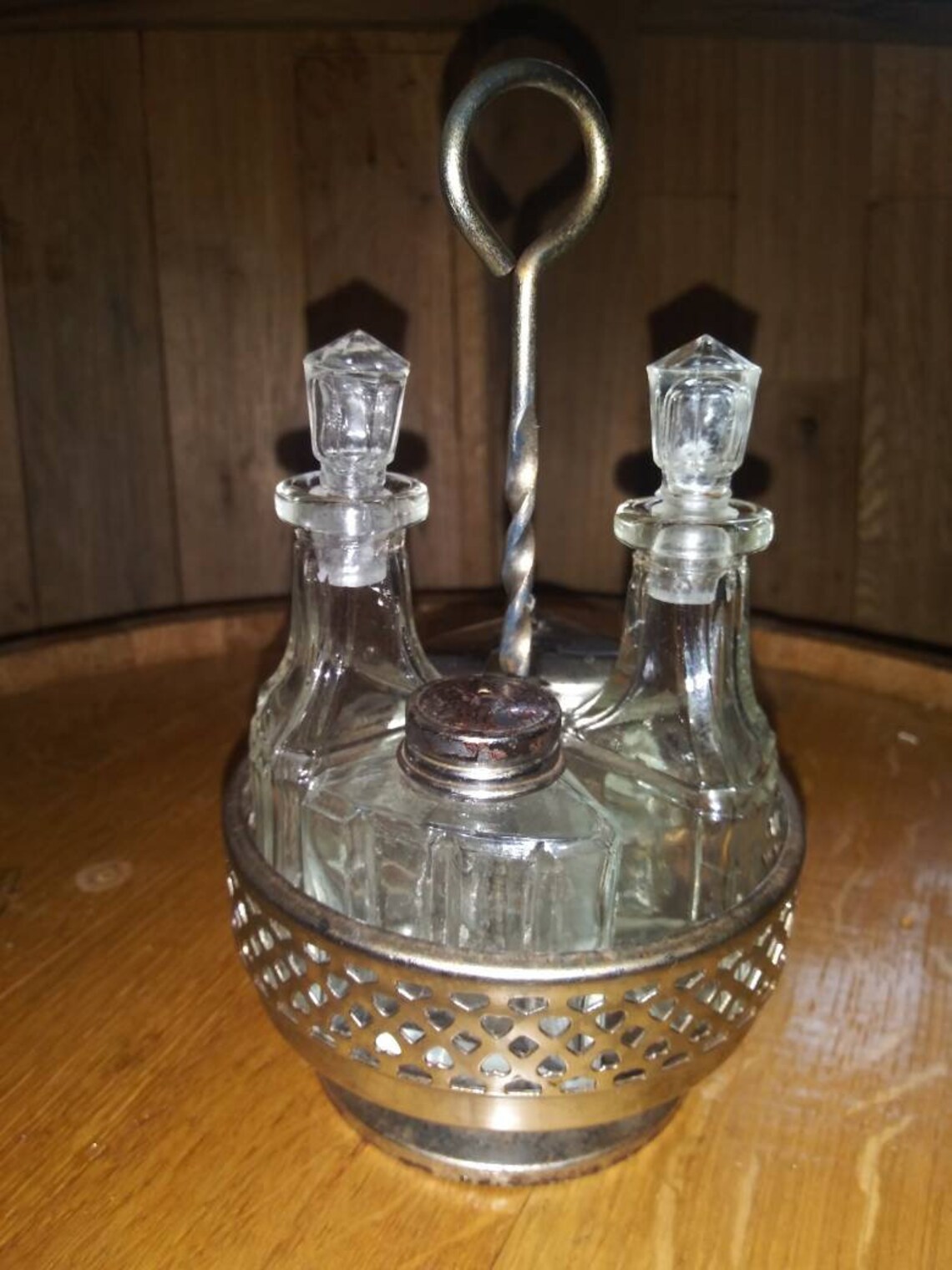 Vintage 4 Piece Cruet Set Rotating Cruet Set Vintage - Etsy UK