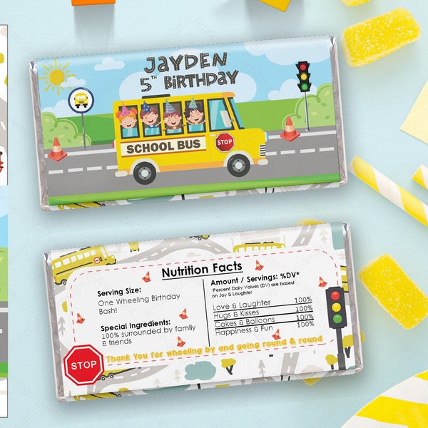 Bus Candy Wrapper - Etsy