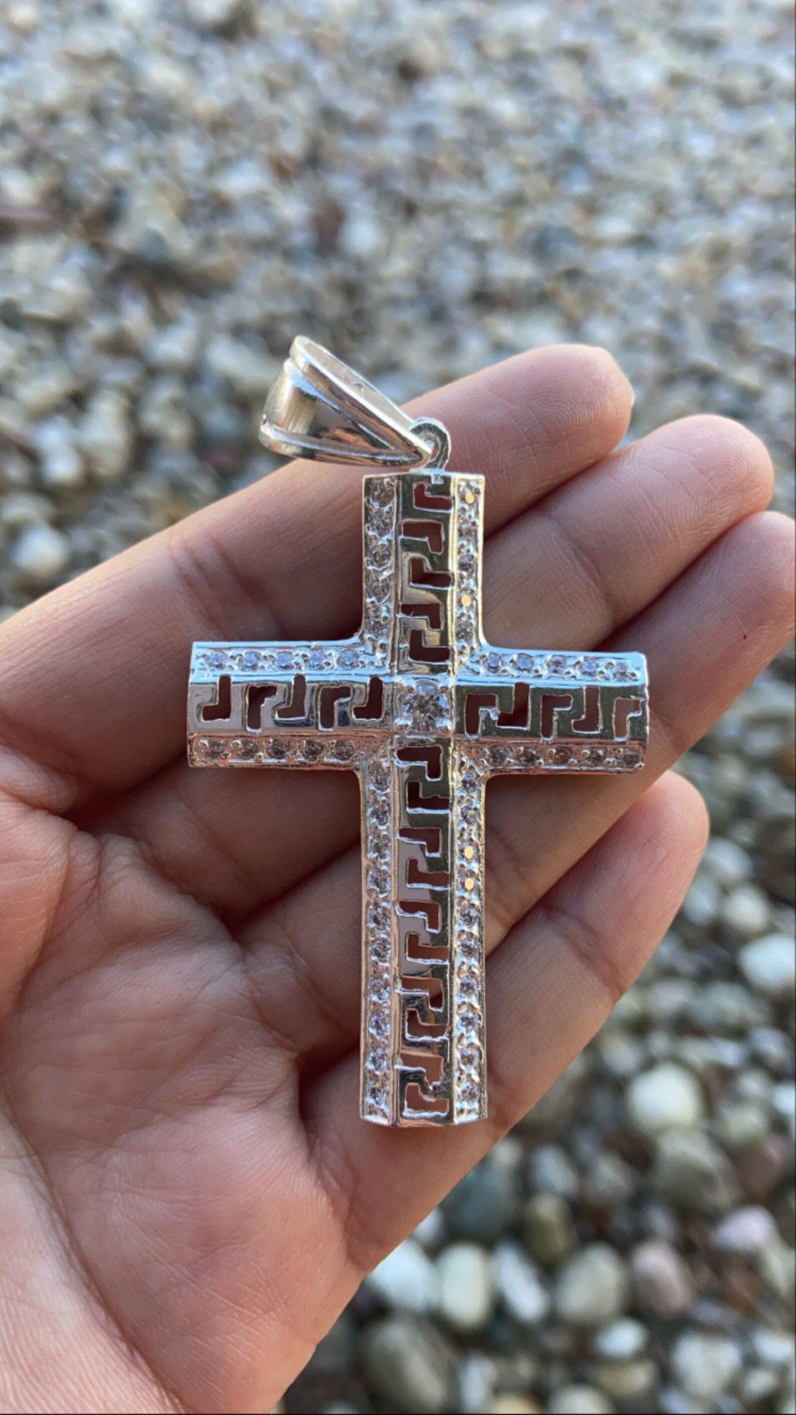 925 Sterling Silver Cz Cross, Plata 925 Cruz Zirconia - Etsy