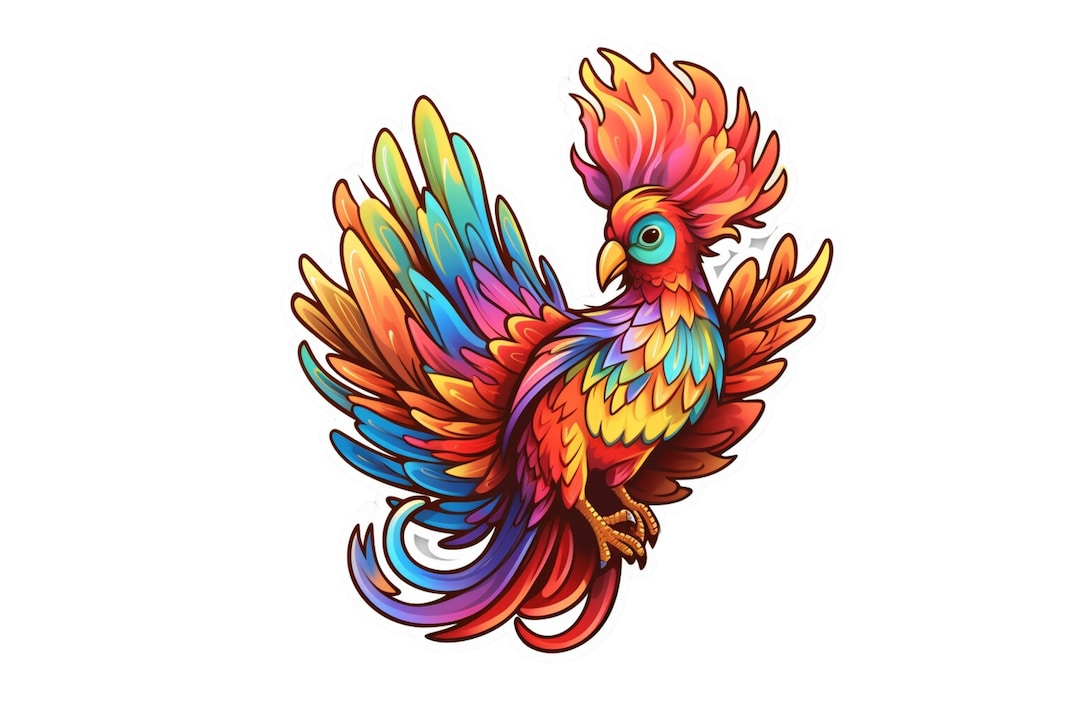 Phoenix Kid Friendly Vinyl Waterproof Sticker - Etsy