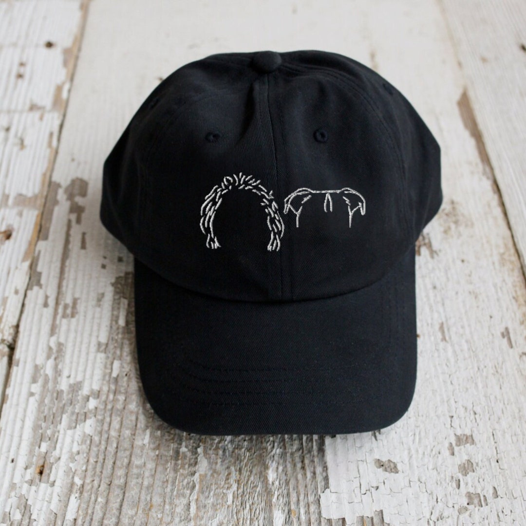 Custom Embroidered Dog Ears Outline, Personalizeddad Hat, Dog Mom Gift ...
