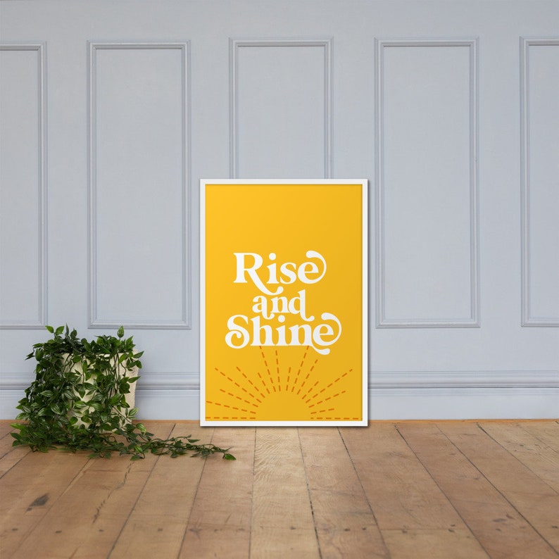 Rise and Shine Print, Printable Sign, Art, PNG, Digital Download - Etsy