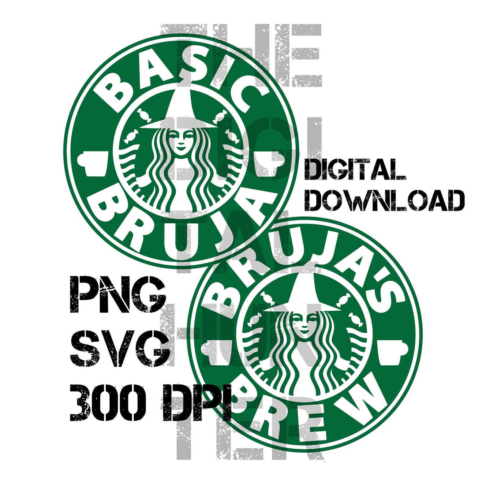 BRUJA SVG, PNG, Brujas Brew, Basic Bruja, Shirt Sublimation, Clipart ...