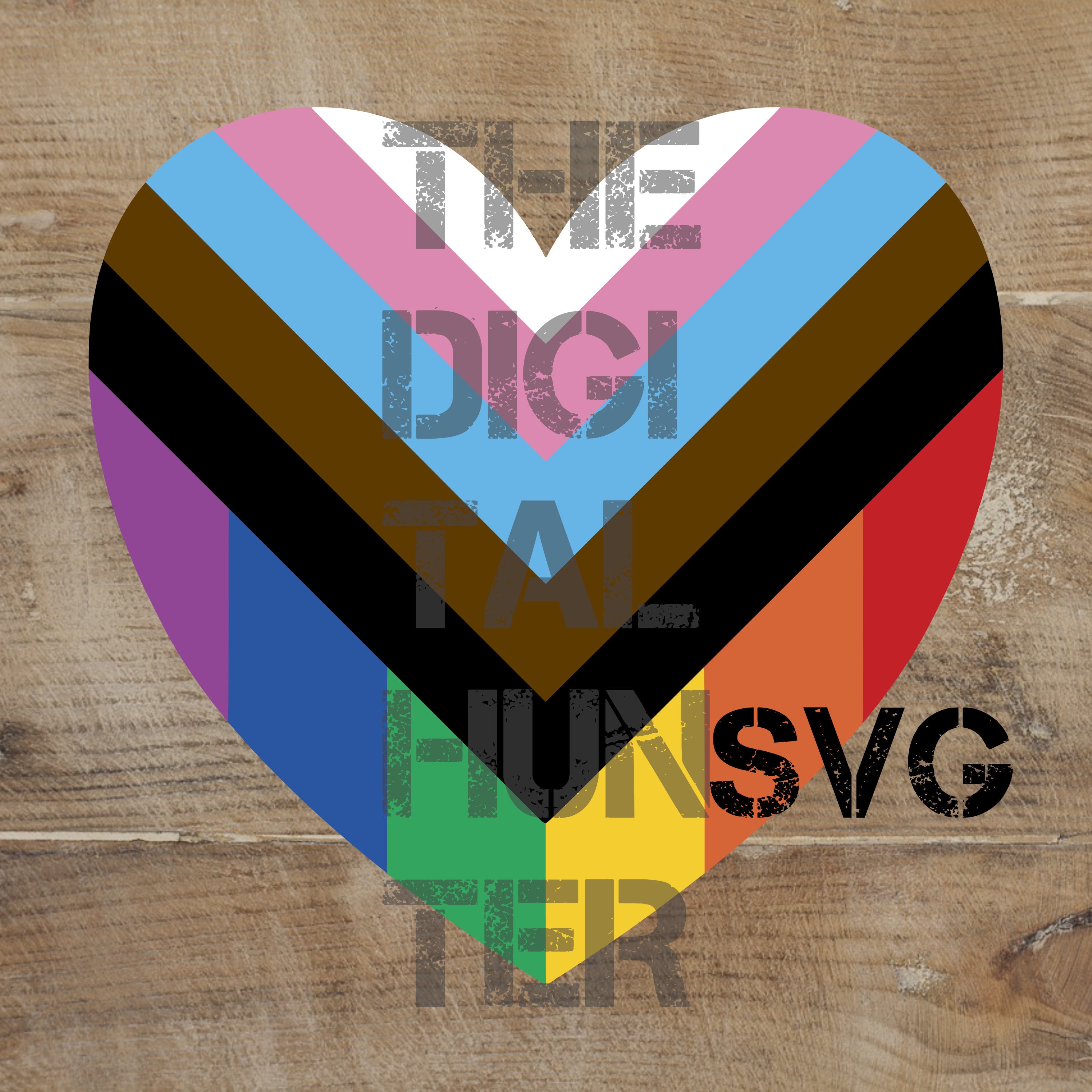 SVG PROGRESS HEART Flag - Etsy