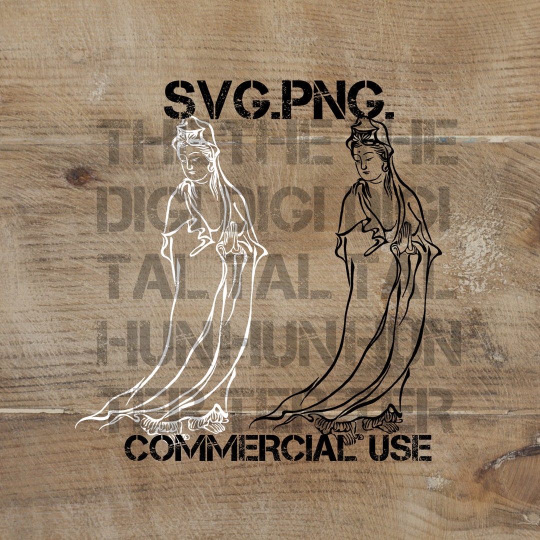 Quan Yin SVG, Kwan Yin SVG, Guan Yin SVG, Guanyin, Vector, Png, Clipart ...