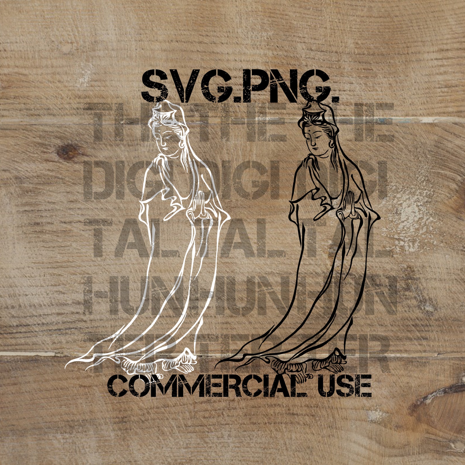 Quan Yin SVG, Kwan Yin SVG, Guan Yin SVG, Guanyin, Vector, Png, Clipart ...