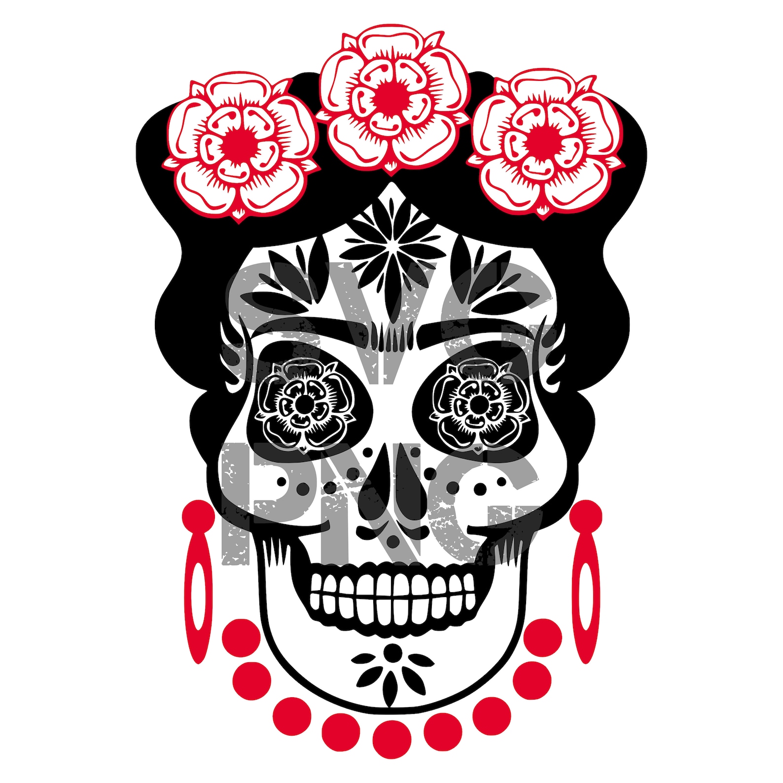Catrina SVG Catrina Clipart Catrina PNG sugar skull dia de | Etsy