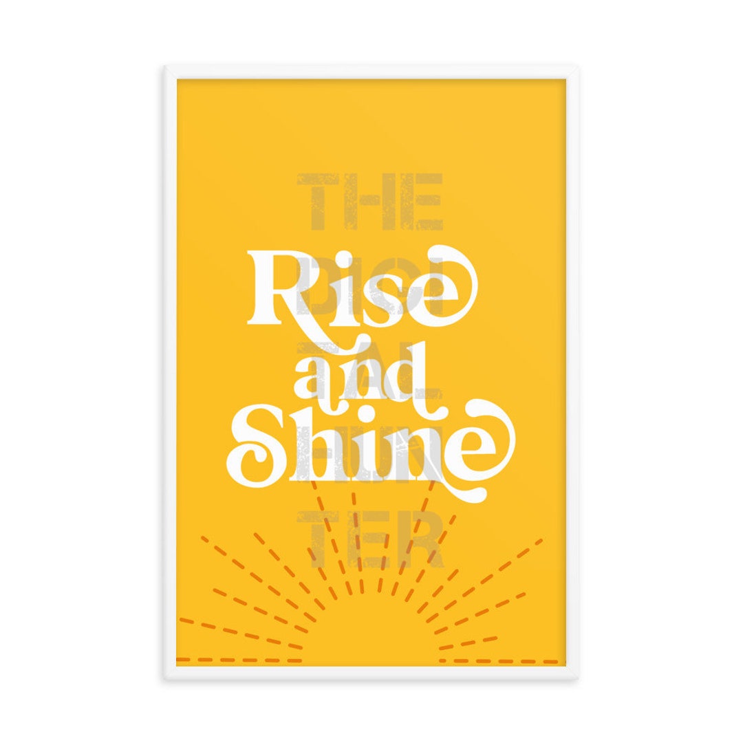 Rise and Shine Print, Printable Sign, Art, PNG, Digital Download - Etsy