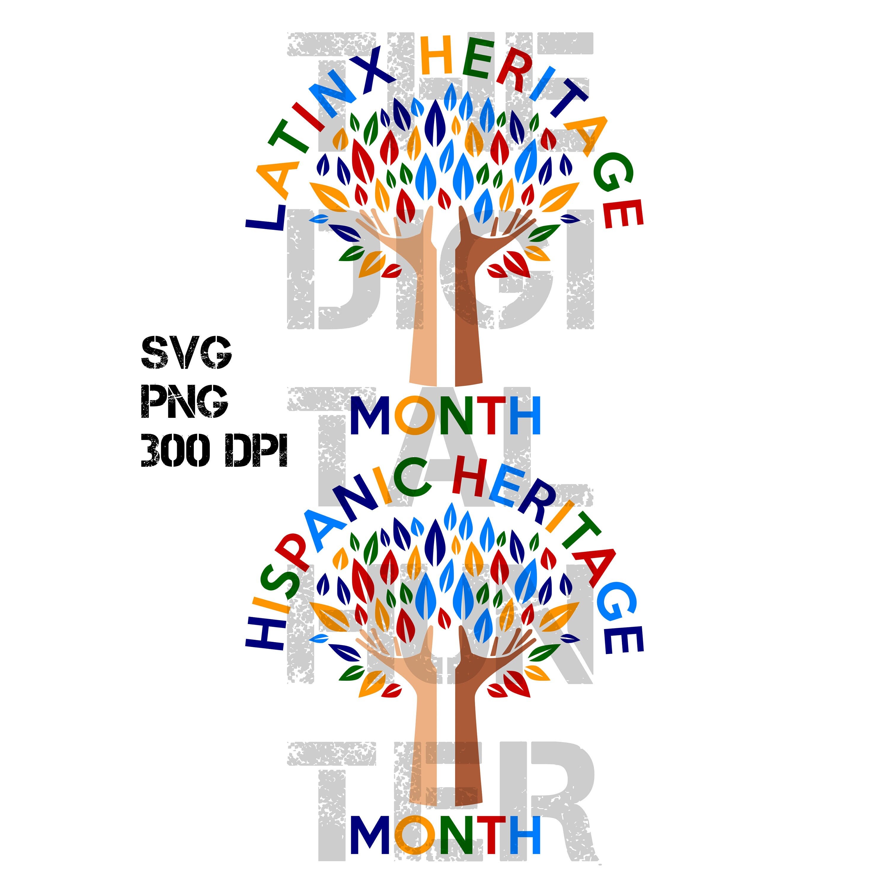 Hispanic Heritage Month Clipart, SVG, PNG, JPG, Vector File, Clip Art ...