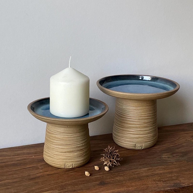 Ceramic Candle Stand - Etsy